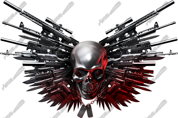 Gun Wings Aurora Graphics