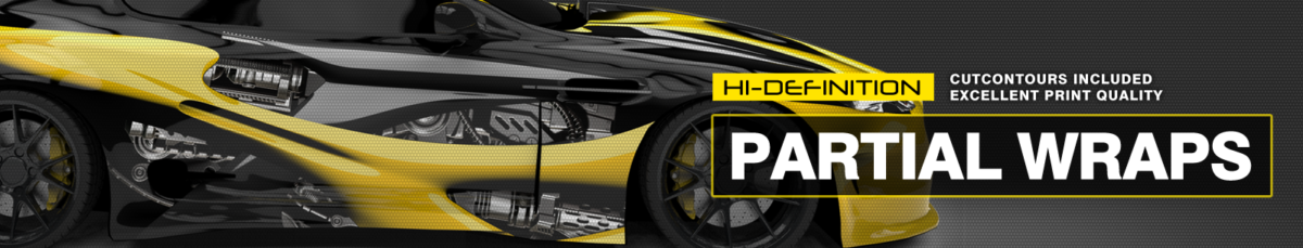 Partial Wrap Designs Vehicle Wraps & Artwork for Printing