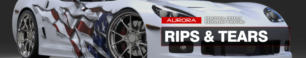 Rips & Tears images for Vehicle Wraps and Large Format Printing.