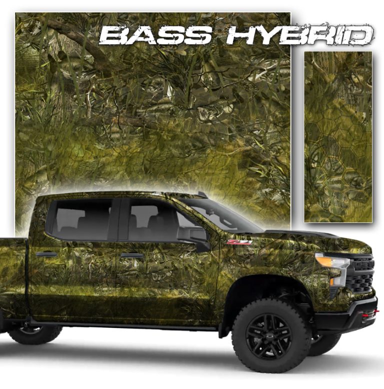 Bushwolf Bass Camo Scale Hybrid Realistic Bass Camouflage | Aurora Graphics